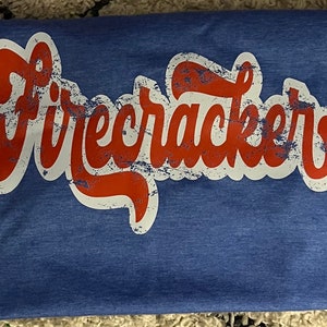 Retro Firecracker Shirt, 4th of July Tee, Fourth of July Tshirt ...