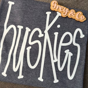 Huskies Doodle Sweatshirt, Trendy Huskies Shirt, Huskies Basketball ...
