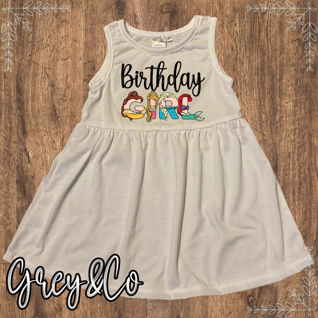 Princess Birthday Dress, Birthday Girl Tank Dress, Personalized ...
