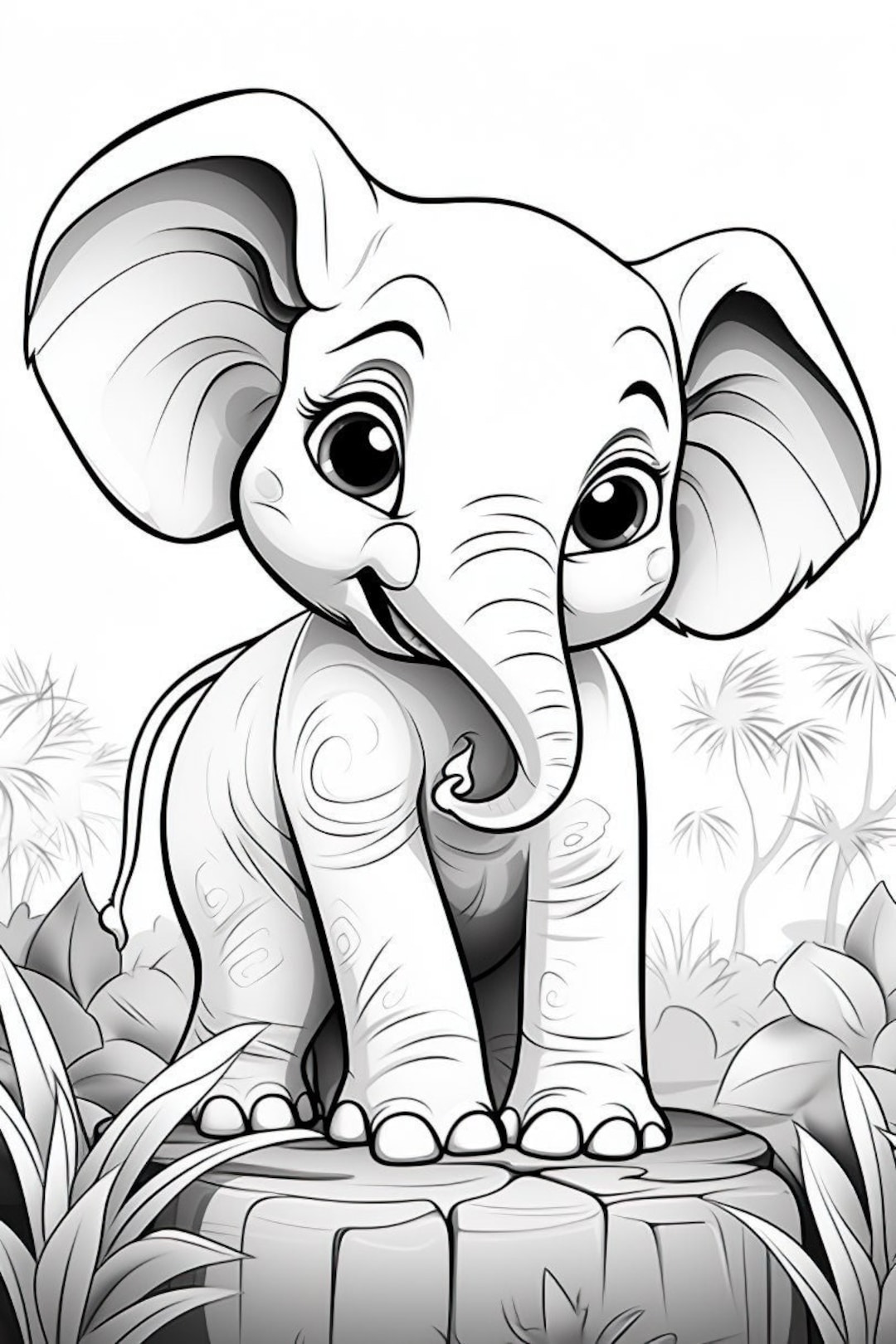 Animal Coloring Page A4 5x | Printable Coloring Pages | Download ...