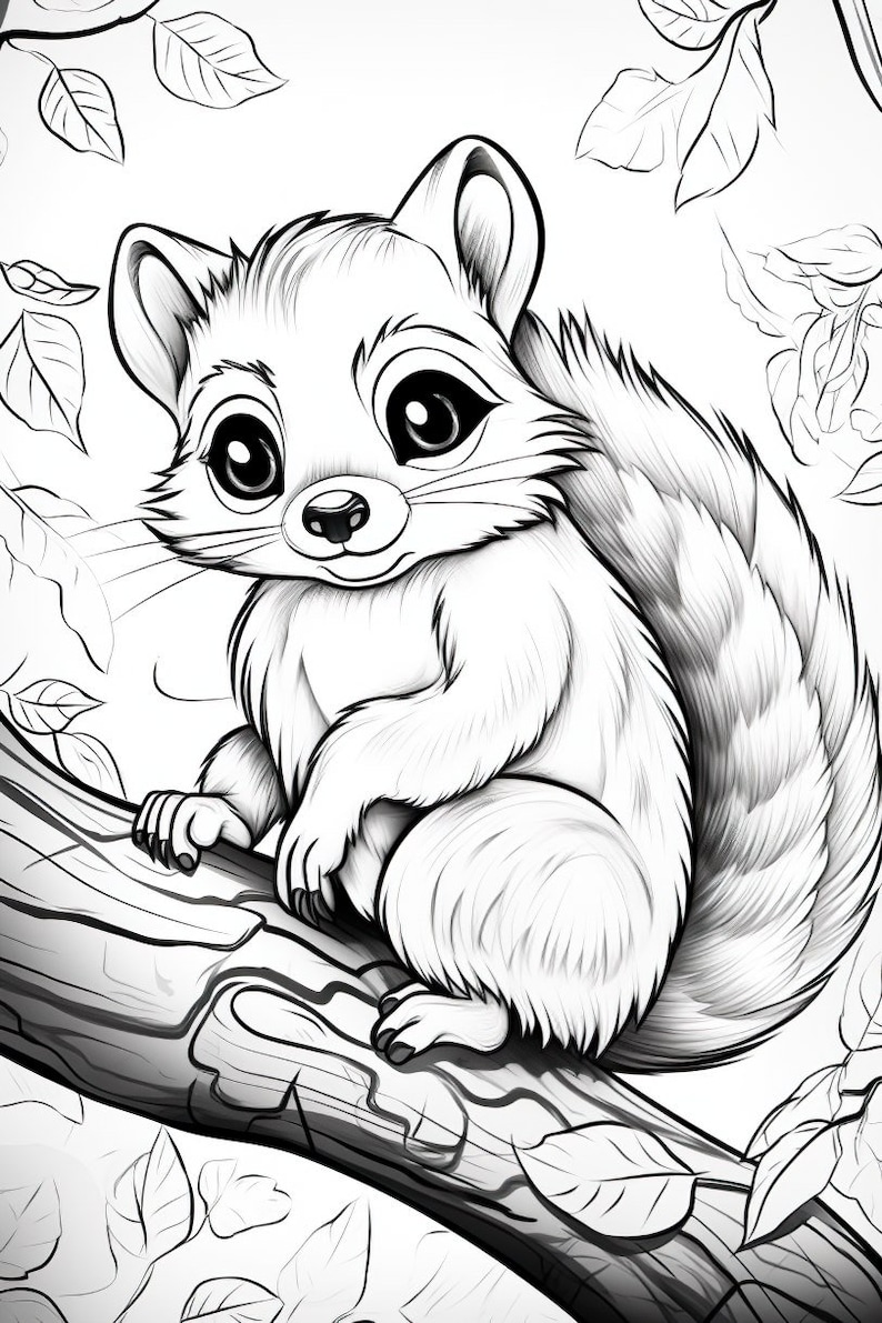 Animal Coloring Page A4 5x | Printable Coloring Pages | Download ...