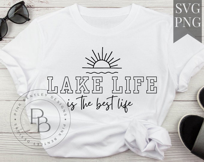 Lake Life Svg, Lake Svg, Lake Life Dxf, Silhouette, Svg, Png, Dxf, Lake ...