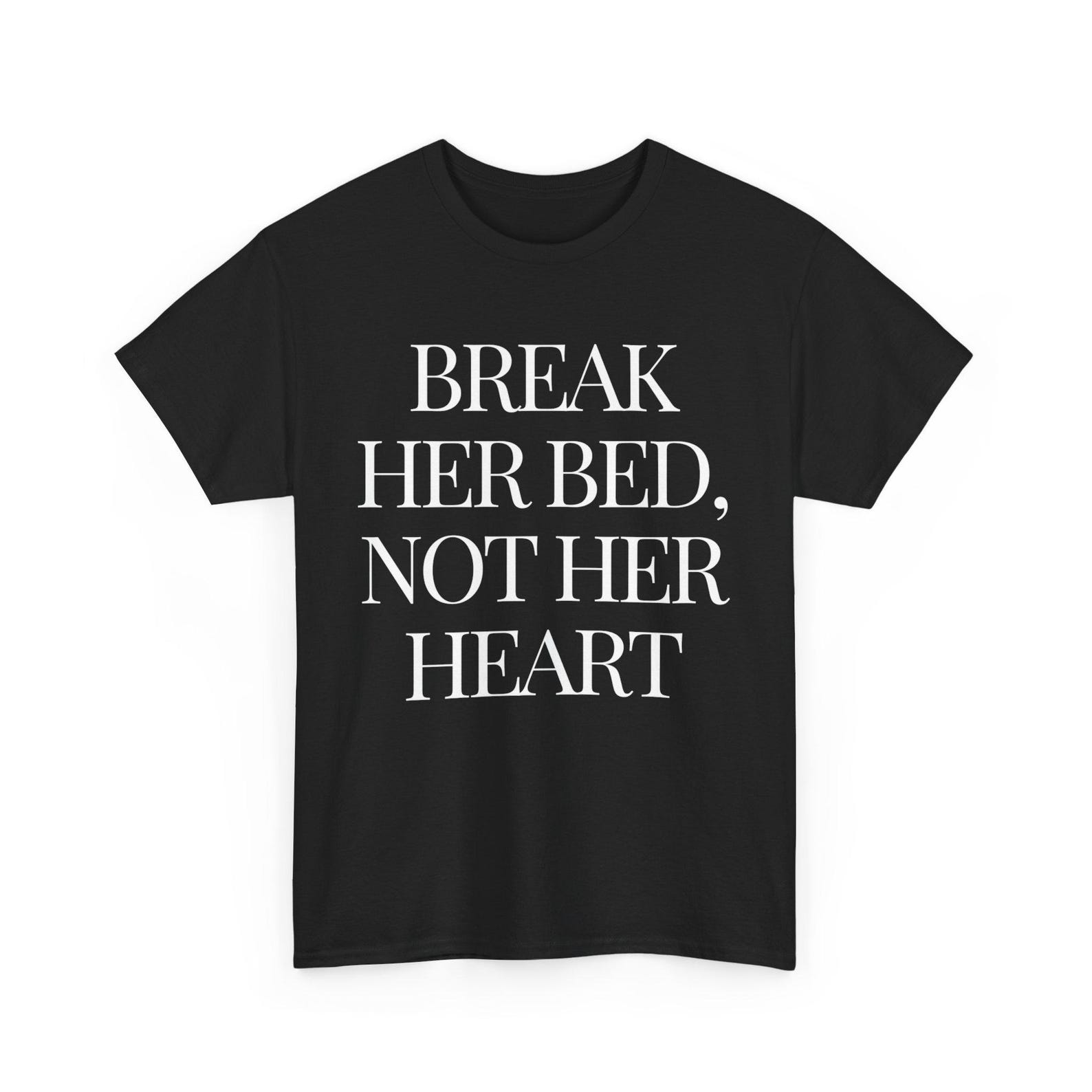 Break Her Bed Not Her Heart Y2k Tee, Ironic Culture Tee, Satire Trendy ...