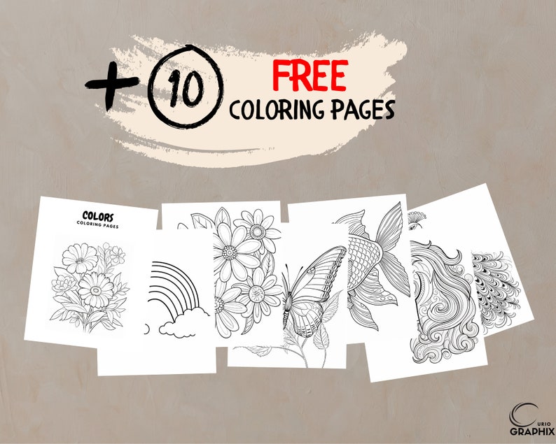 10 Flashcards COLORS EDITION + 10 Free Coloring Pages | Kids Flashcards ...
