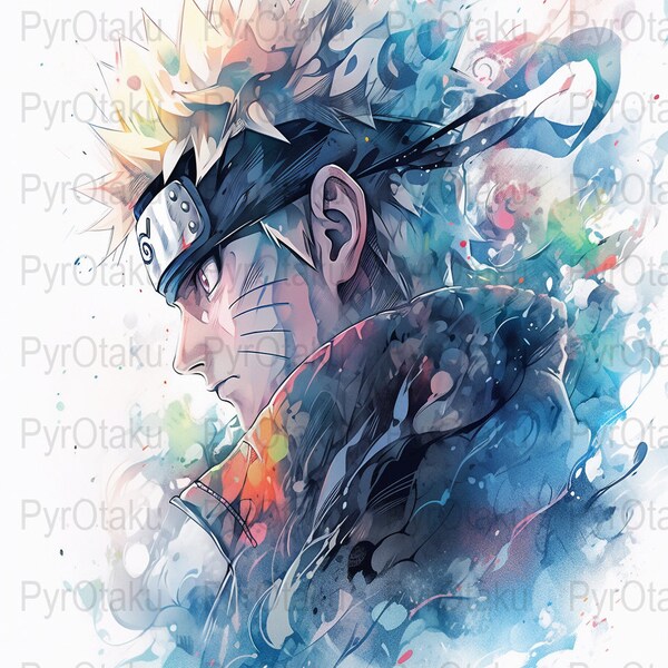 Naruto Digital Art - Etsy