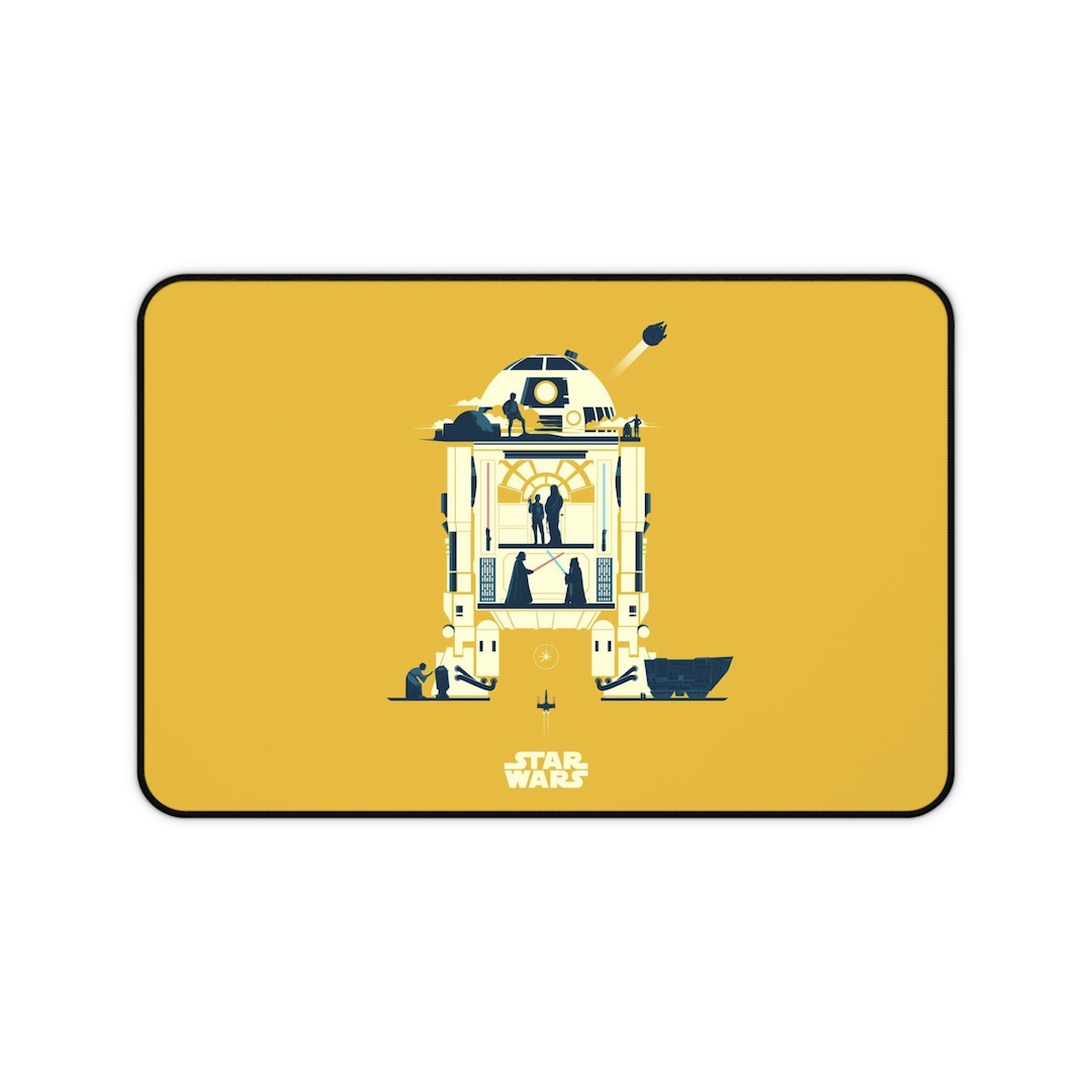 R2-D2 Star Wars Desk Mat Droid Gift for Dad - Etsy