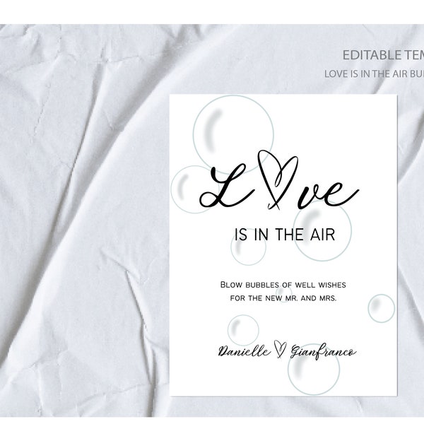 Wedding Bubble Sign - Etsy