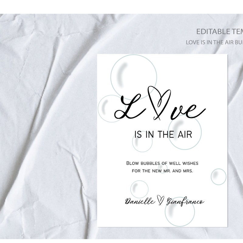 Wedding Bubble Sign - Etsy