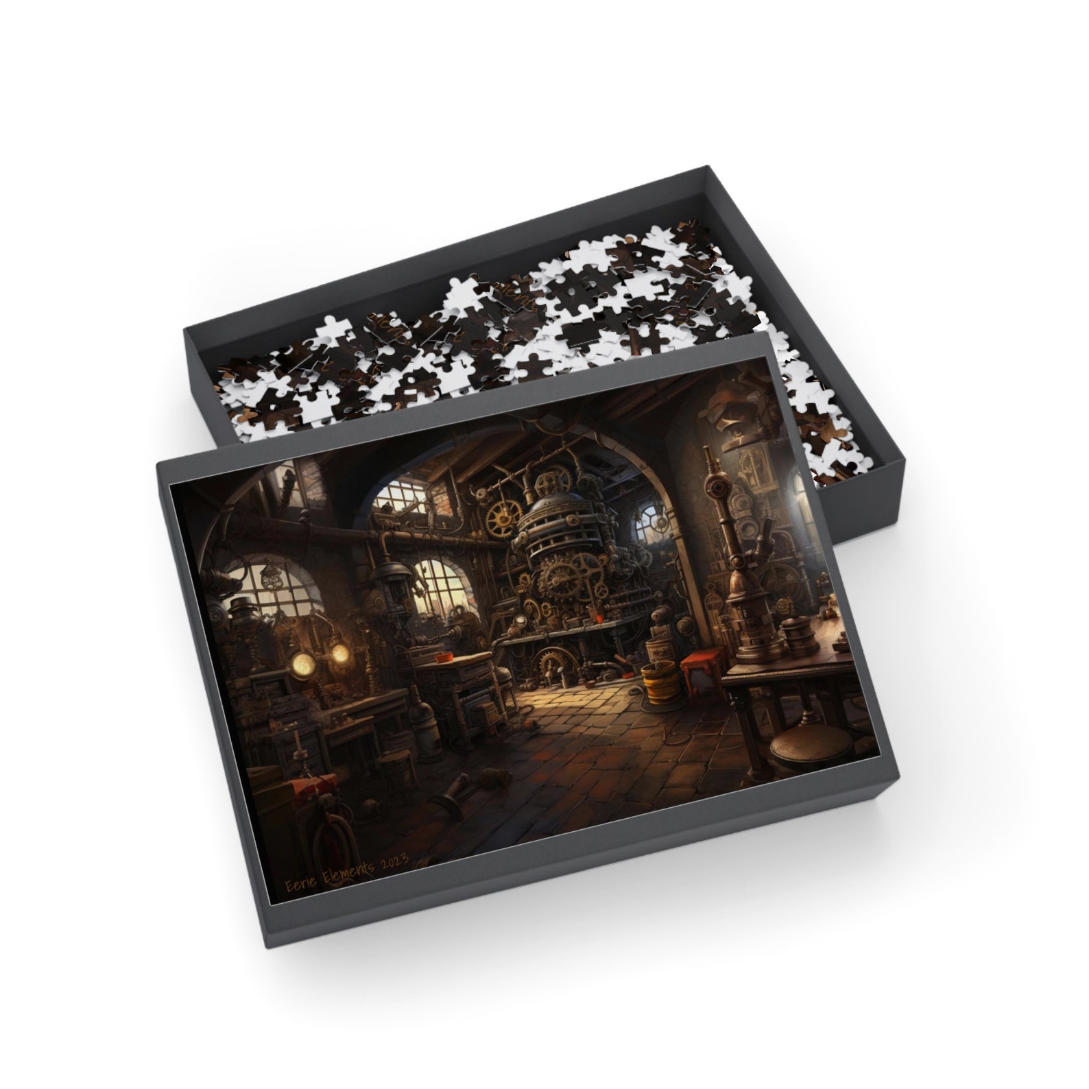 Steampunk Shop Puzzle 1000-piece, Challenging Puzzle for Adults, Creepy ...