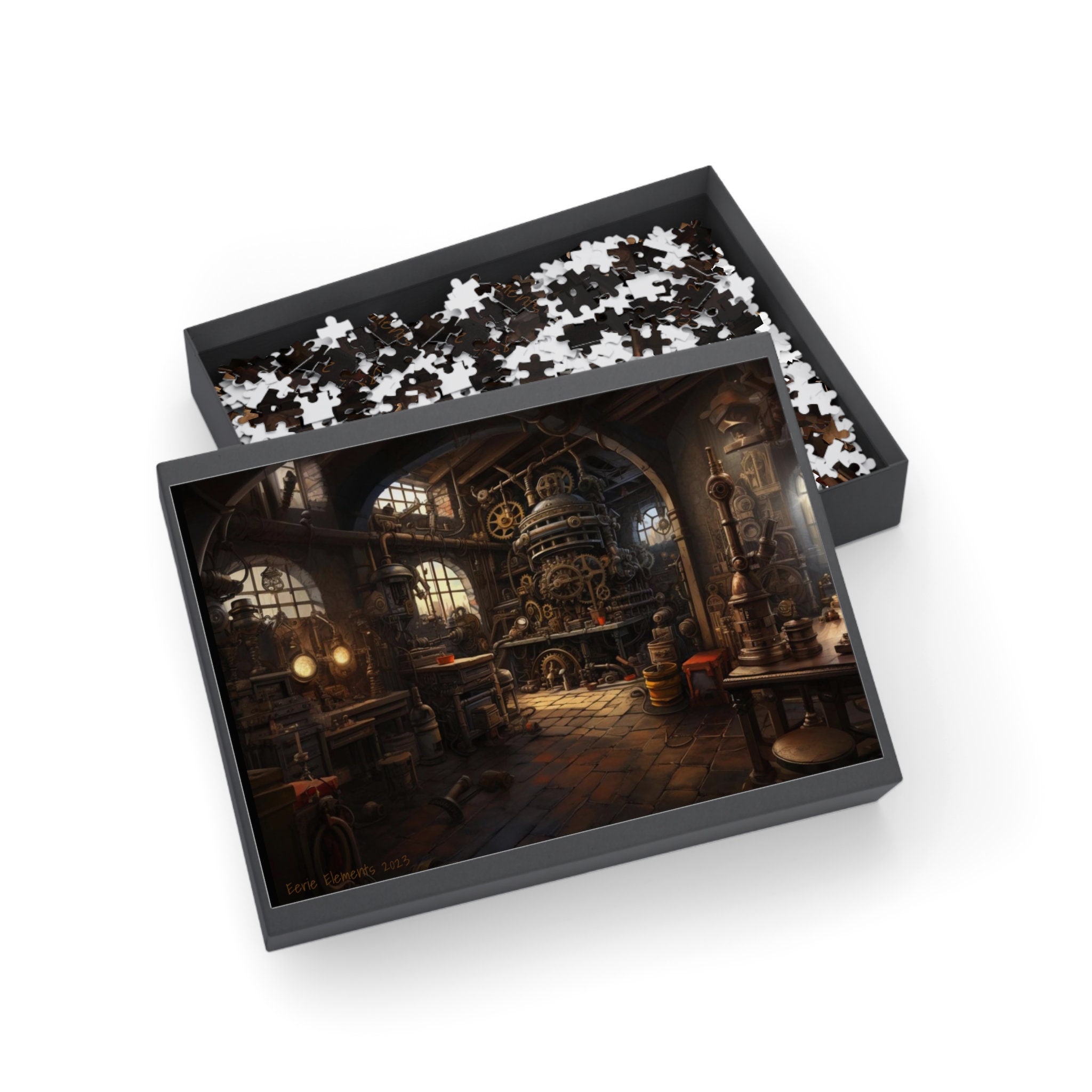 Steampunk Shop Puzzle 1000-piece, Challenging Puzzle for Adults, Creepy ...