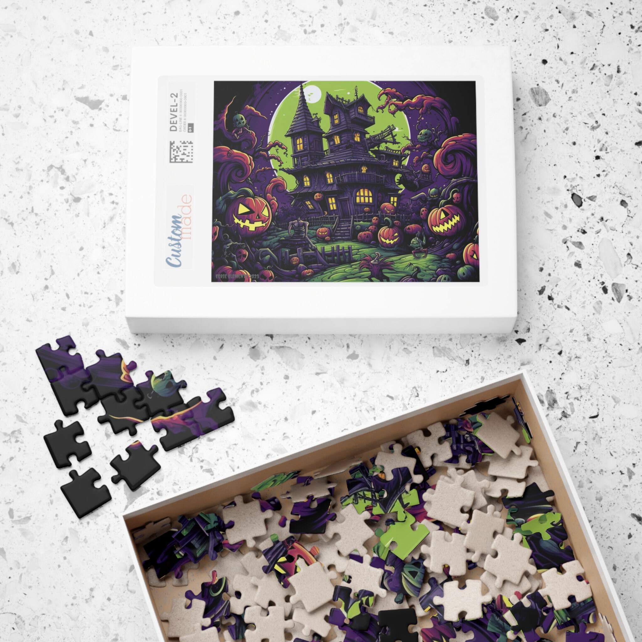 Haunted Moonlit Manor on a Creepy Full Moon Night Puzzle (110, 252, 500 ...