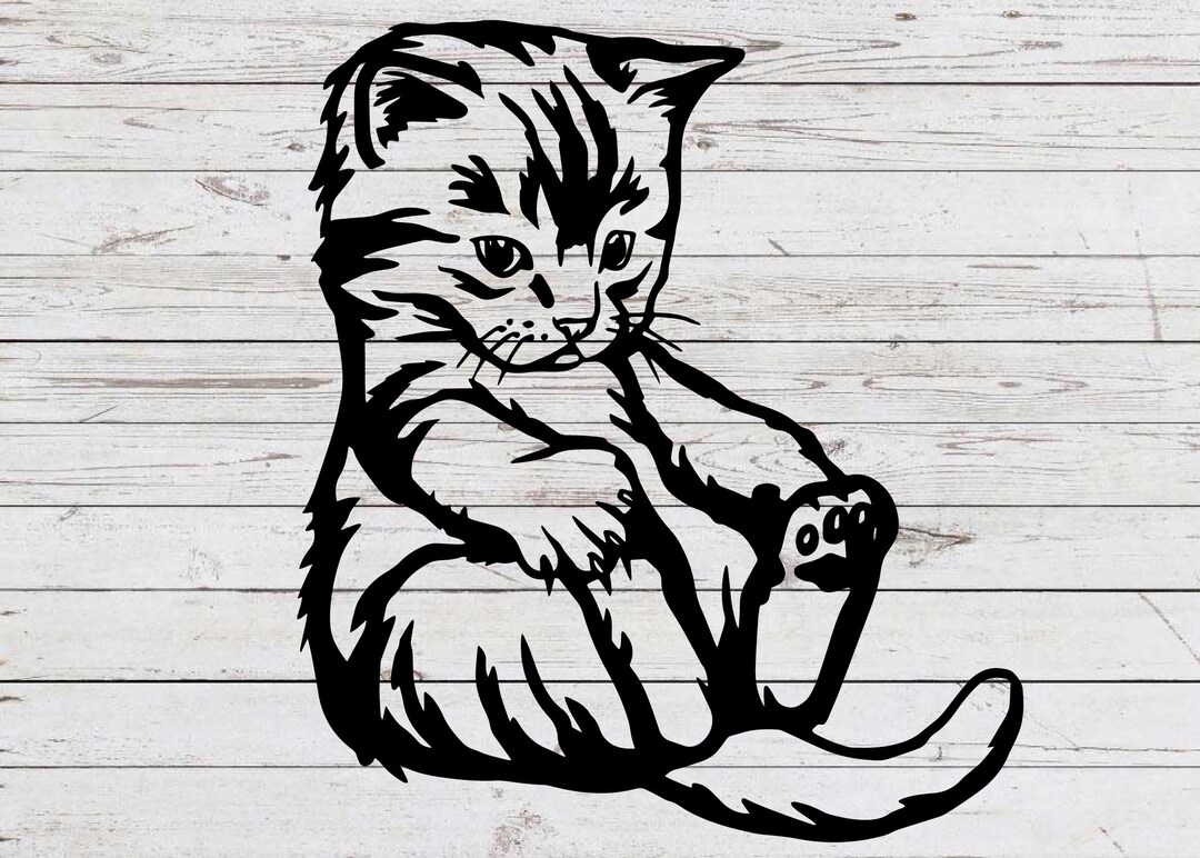 Cat Svg Cute Cat Svg Cute Kitten Svg Cat Clipart Cat - Etsy