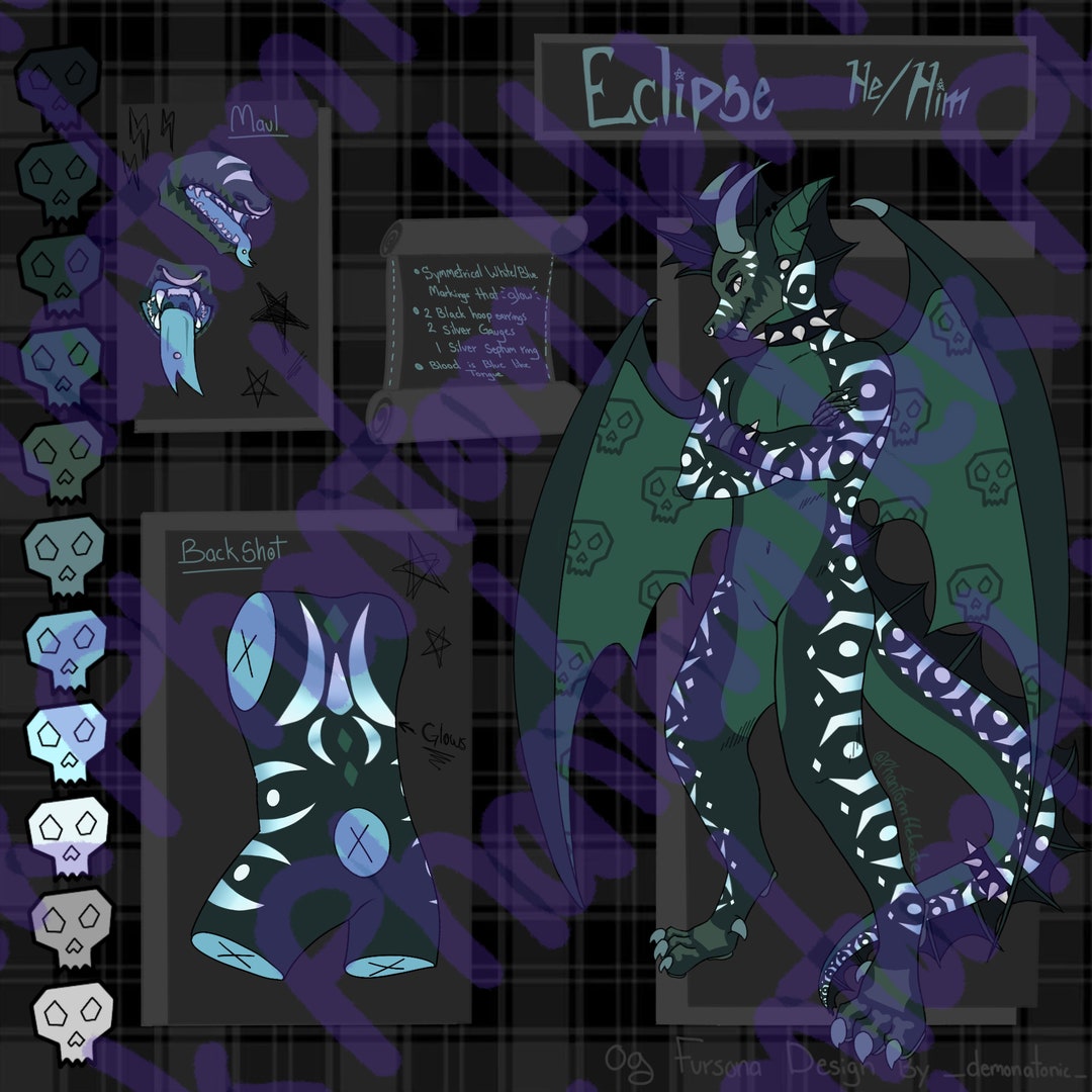 Furry Reference Sheet Commissions - Etsy