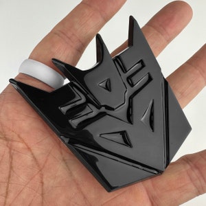 NEW 3 Inch 3D Evil Robot DECEPT ICON Badge Emblem Car Truck Adhesive ...