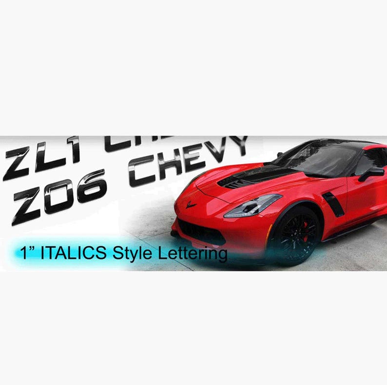 OEM Quality 3D A-Z Gloss Black Letters and Numbers Emblem Badge for ...