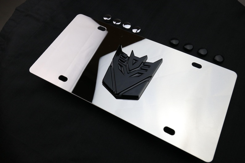 NEW 3D DECEPT ICON Evil Robot Car Truck Vanity License Plate 12x6 ...