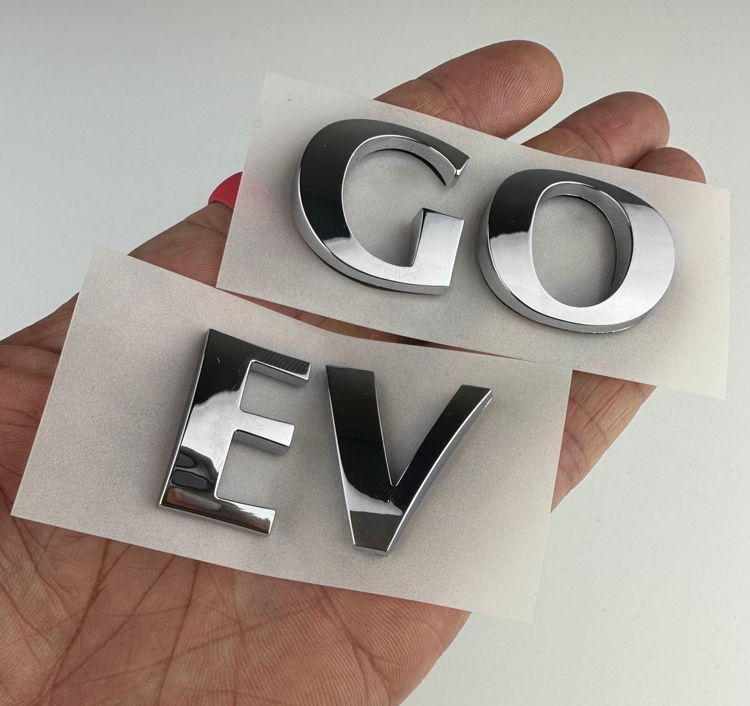 Brand New EV Electric Vehicle OEM Quality 3D Badge Emblem for Trunk or ...