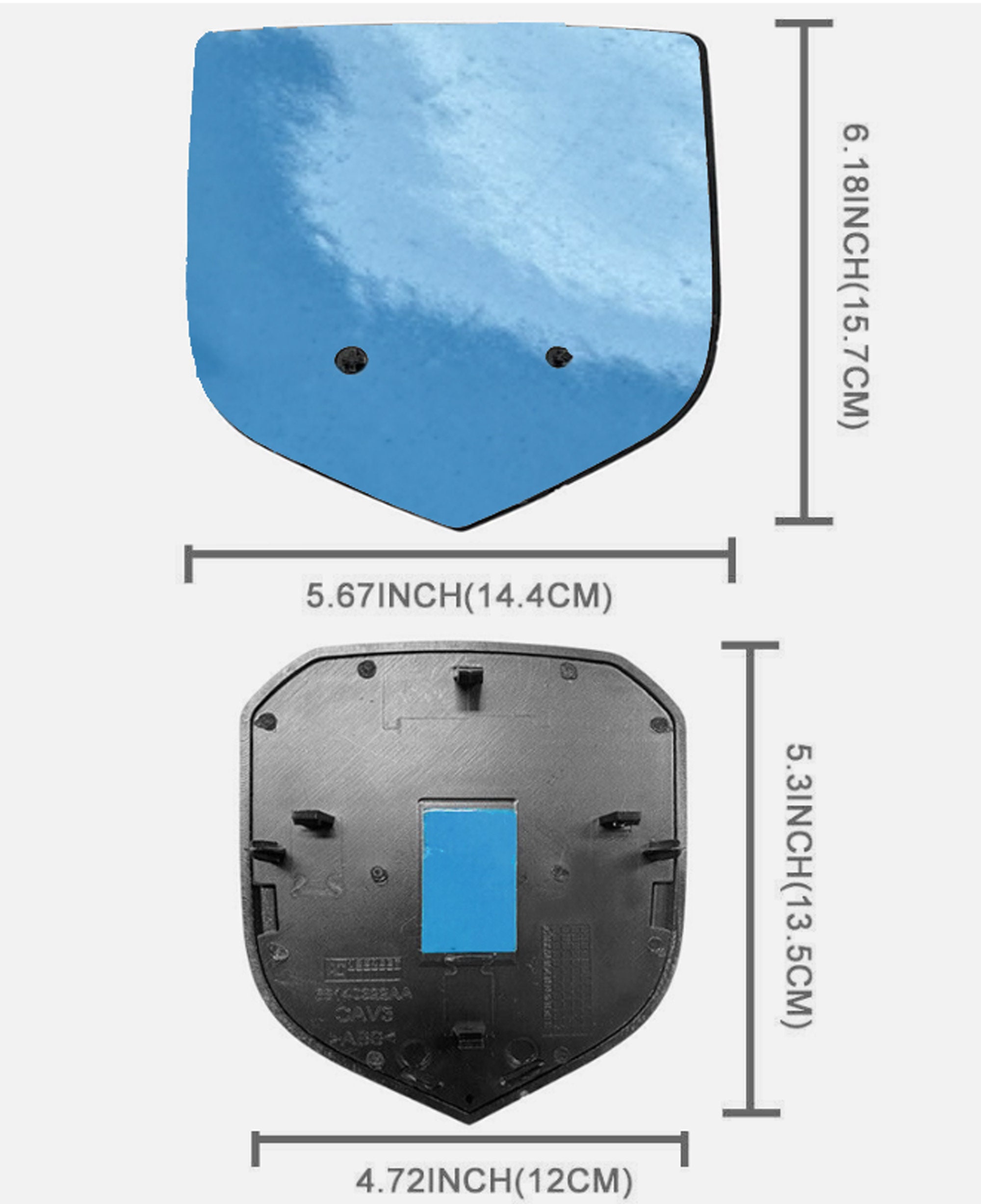 4pcs Fits 1500 2013-2018 Front Grill and Rear Tailgate Rams Head Badge ...