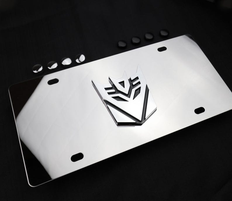 NEW 3D DECEPT ICON Evil Robot Car Truck Vanity License Plate 12x6 ...