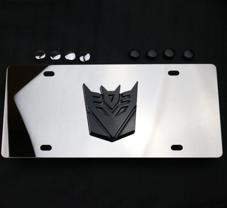 NEW 3D DECEPT ICON Evil Robot Car Truck Vanity License Plate 12x6 ...