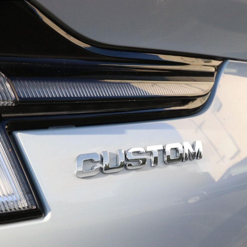 OEM Quality 3D A-Z Chrome Letters and Numbers Emblem Badge for Cars ...