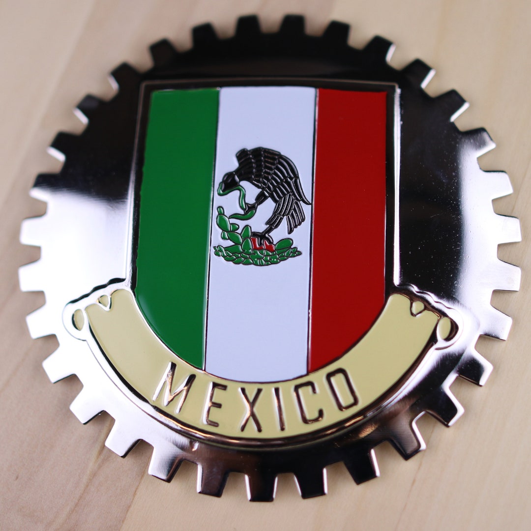 MEXICO BANDERA GWR - New Chrome Front Grill Truck Car Badge Emblem ...