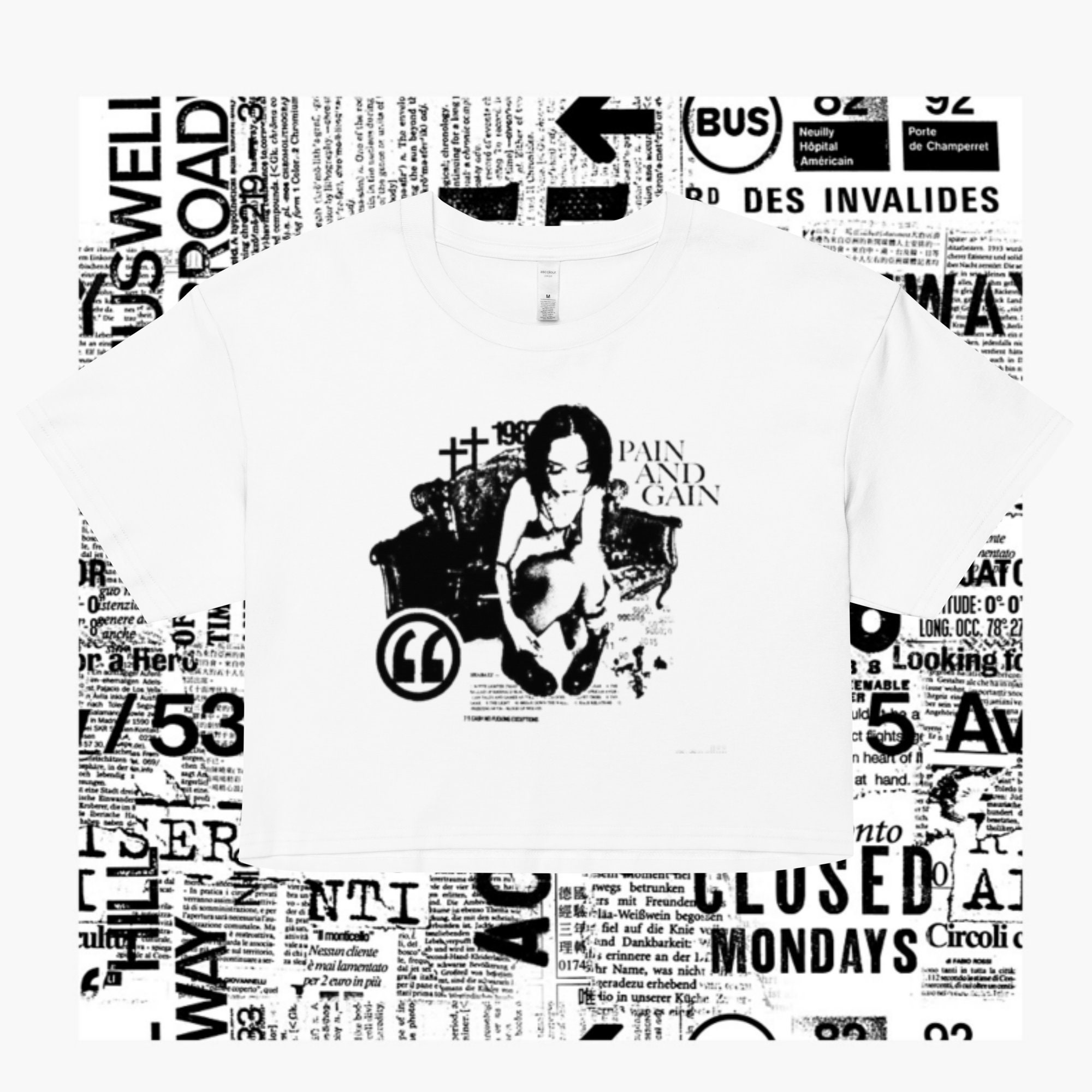 Grunge Collage Baby Tee, Baby Tee Aesthetic, Grunge, Pop Rock Tee ...