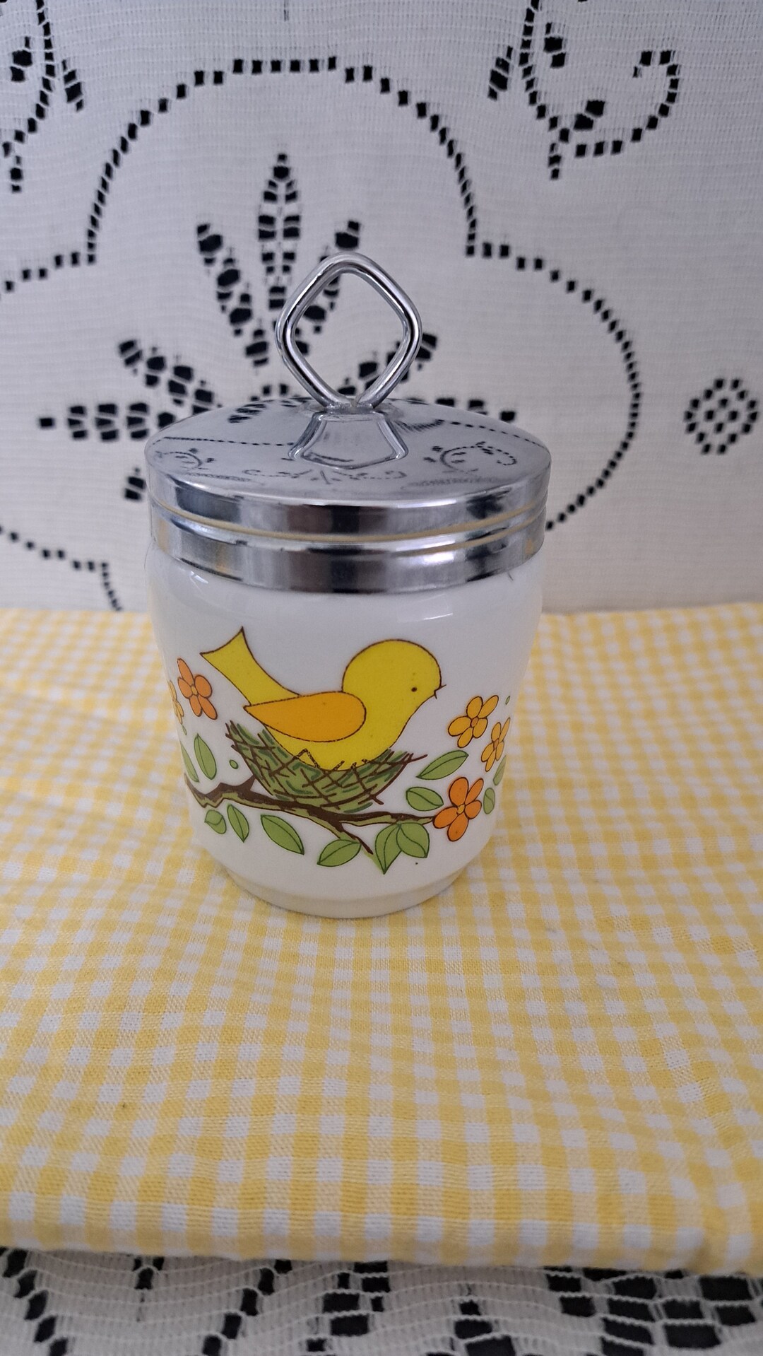 Vintage Retro Bird Egg CODDLER by Lorrie Design, Japan. - Etsy