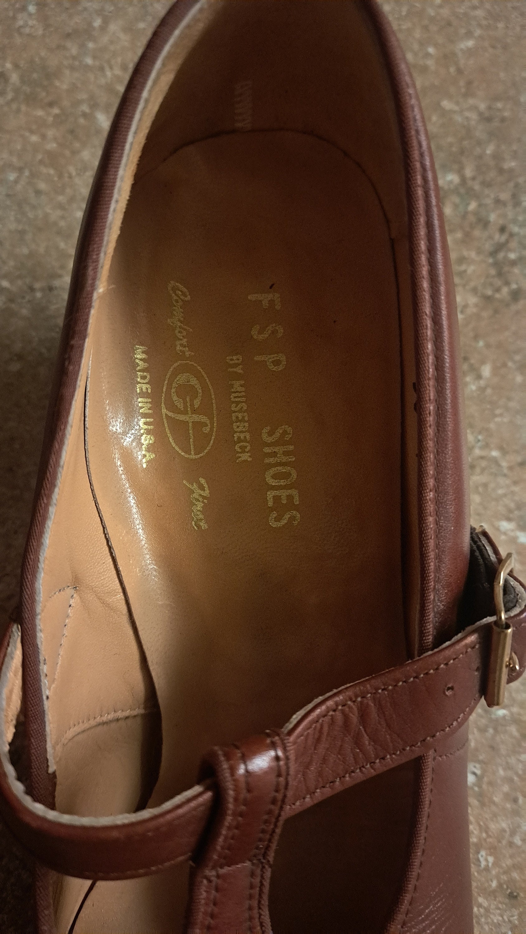 1940's Brown Mary Jane FSP Shoes by Musebeck USA - Etsy