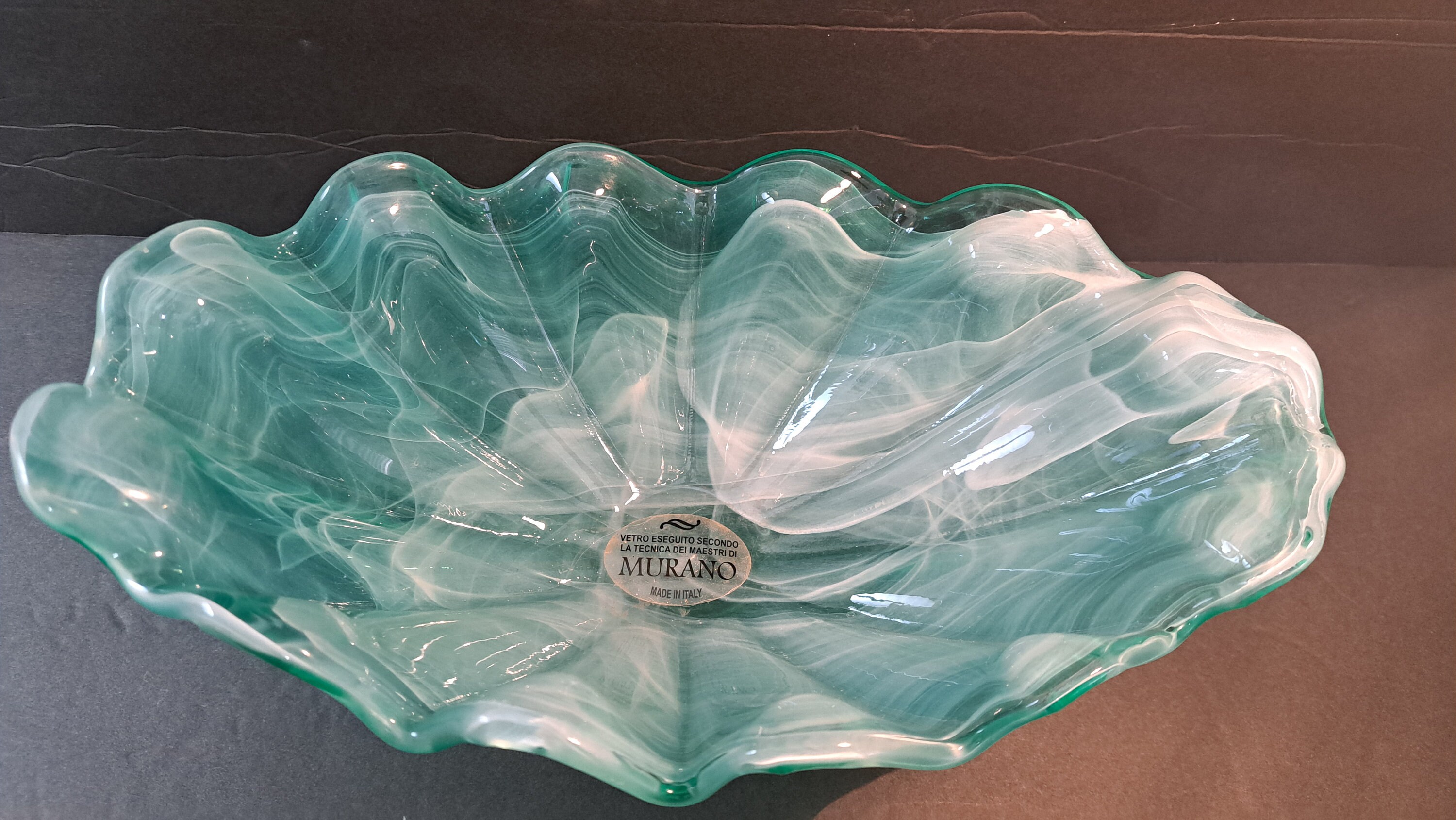 Murano Decorative Glass Seashell Bowl - Etsy