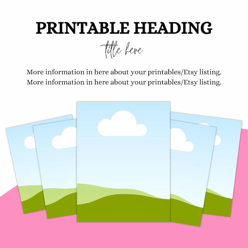 Etsy Canva Template Bundle | 180+ Mockups for Listings (digital ...