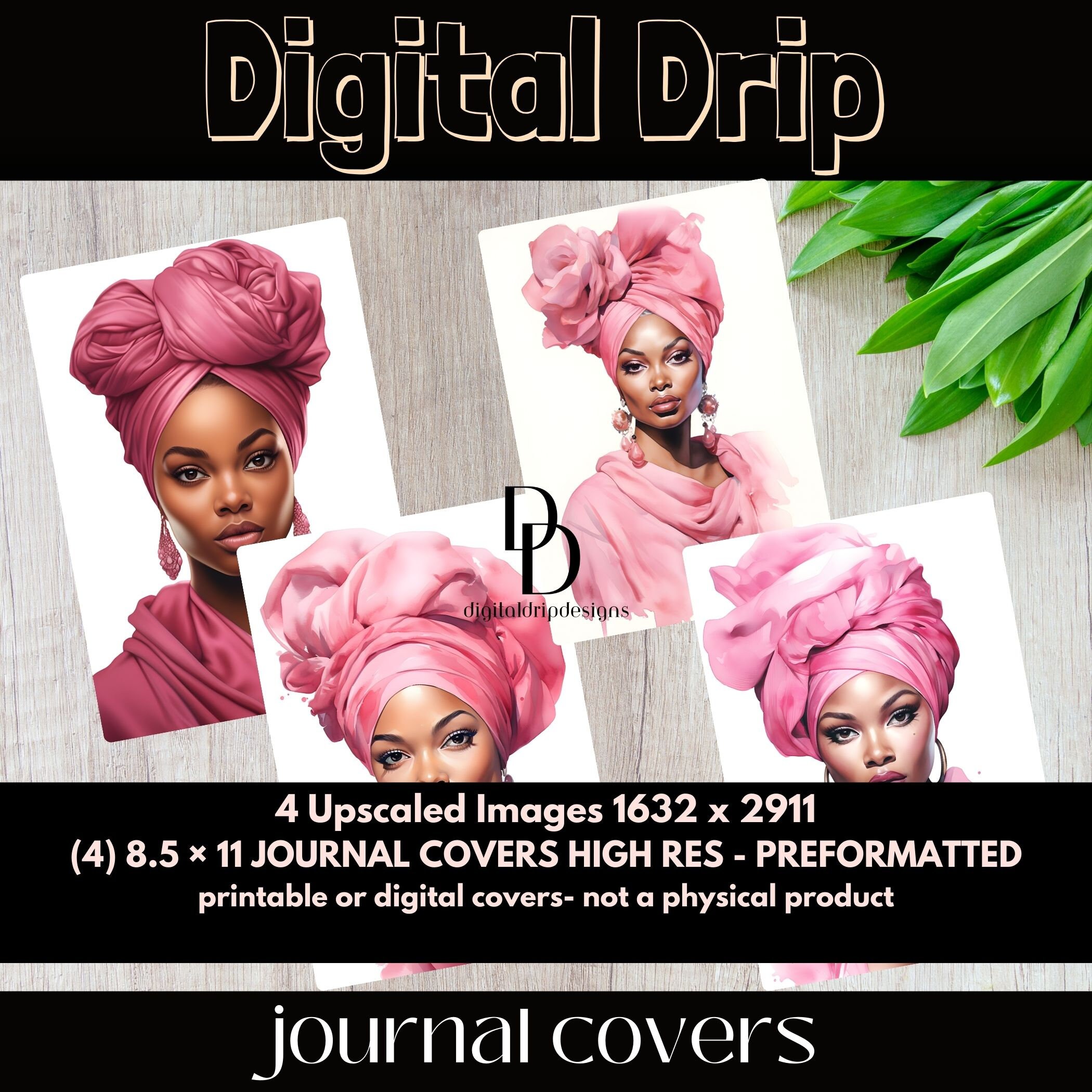 Crowned of Pink Journal Covers Breast Cancer Png Digital Download ...
