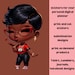Kissy Face African American Trendy Chibi Doll |sublimation| Journals ...