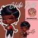 Kissy Face African American Trendy Chibi Doll |sublimation| Journals ...