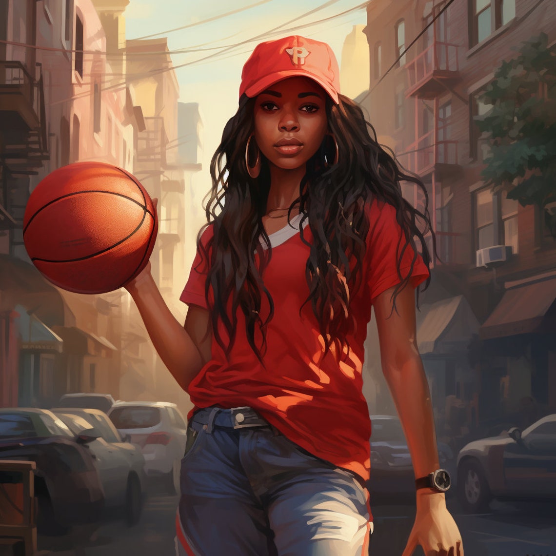 BBG Basketball Girl Streetball Black Girl African American Female ...