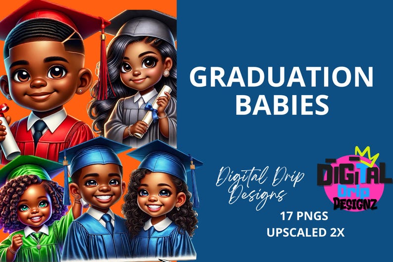 Graduation Babies; 17 PNG Upscale Images African American Babies ...