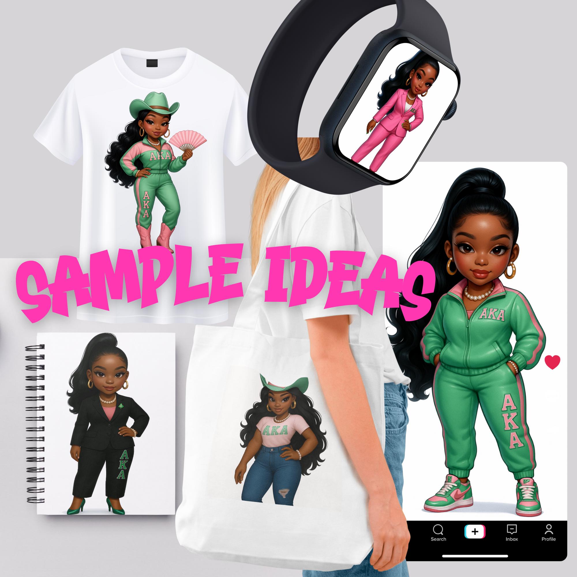 AKA Sorority PNG Bundle | 18 Alpha Kappa Alpha Transparent Images ...