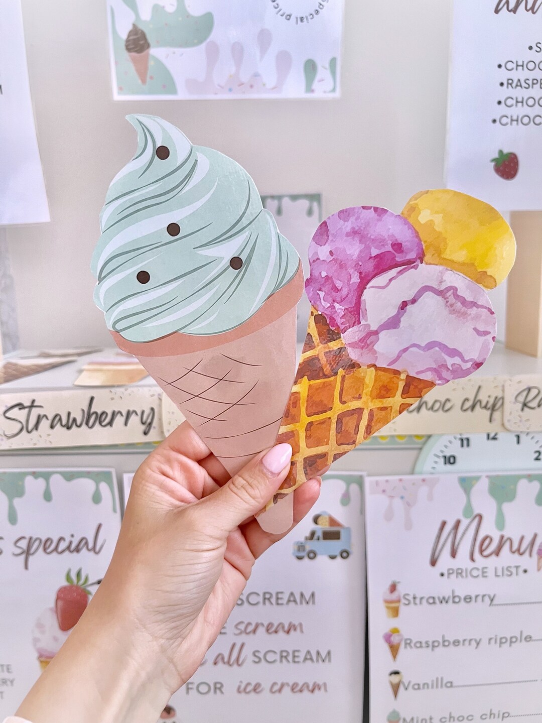 Ice Cream Parlour Dramatic Play - Etsy