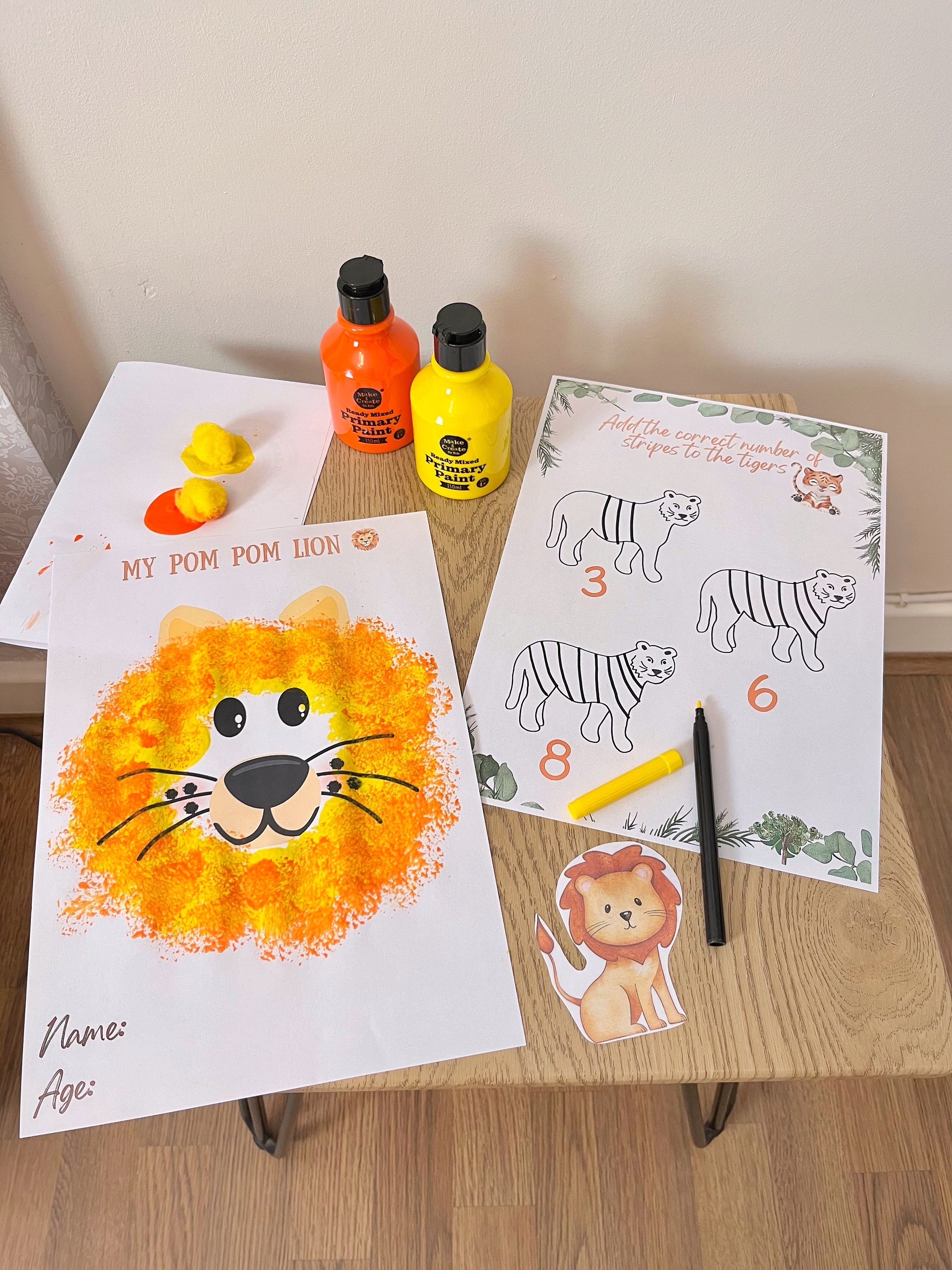 Safari Crafts and Learning Activities Bundle - Etsy