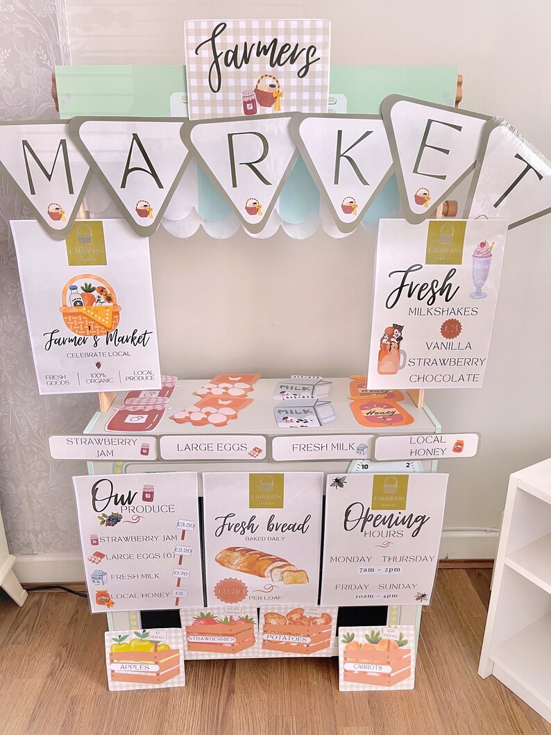 Farmers Market Dramatic Play - Etsy UK