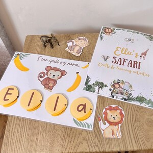 Safari Crafts and Learning Activities Bundle - Etsy