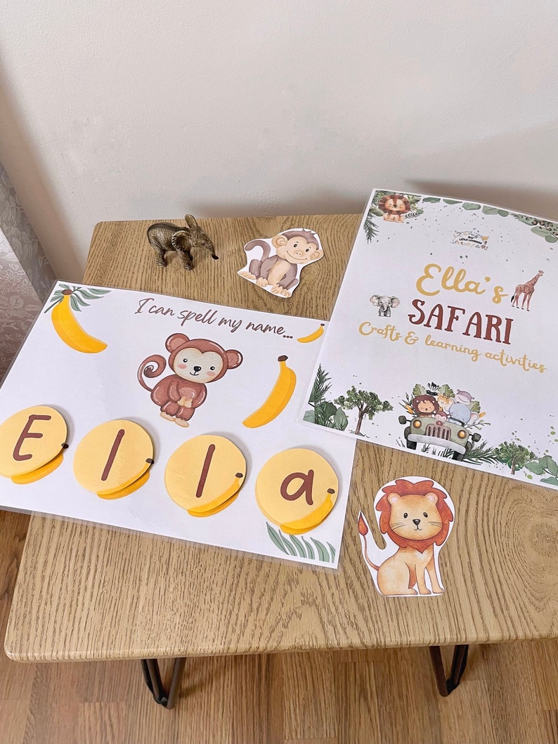 Safari Crafts and Learning Activities Bundle - Etsy