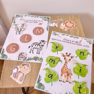 Safari Crafts and Learning Activities Bundle - Etsy