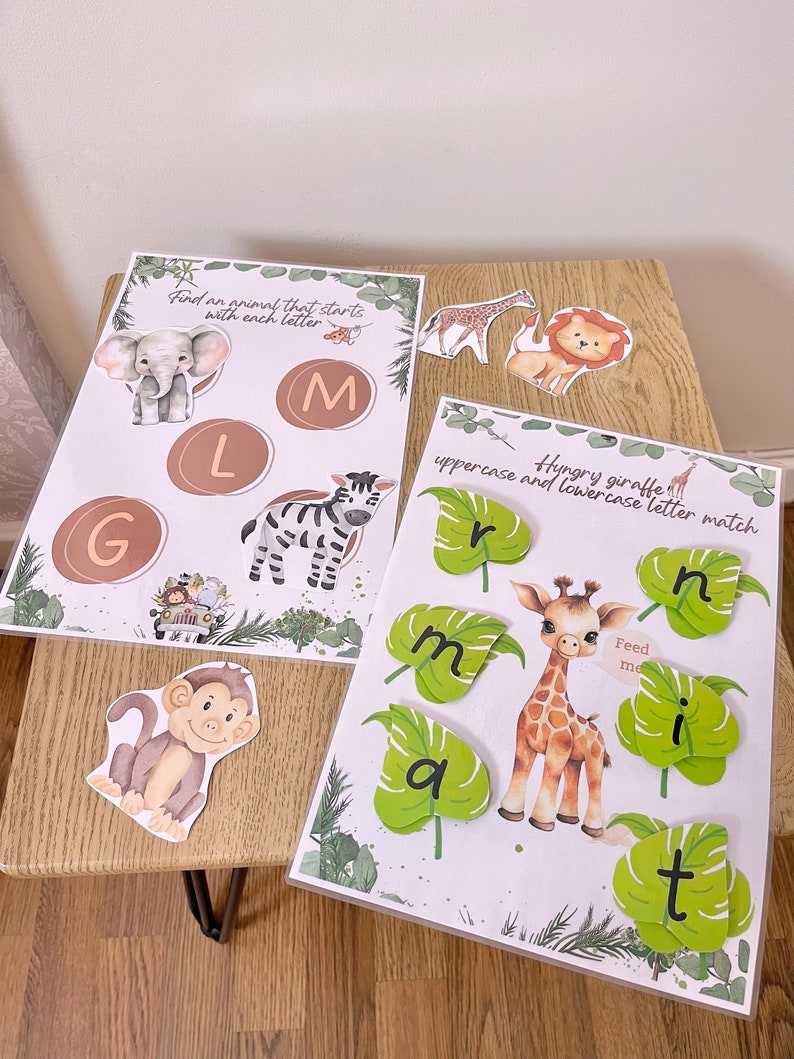 Safari Crafts and Learning Activities Bundle - Etsy