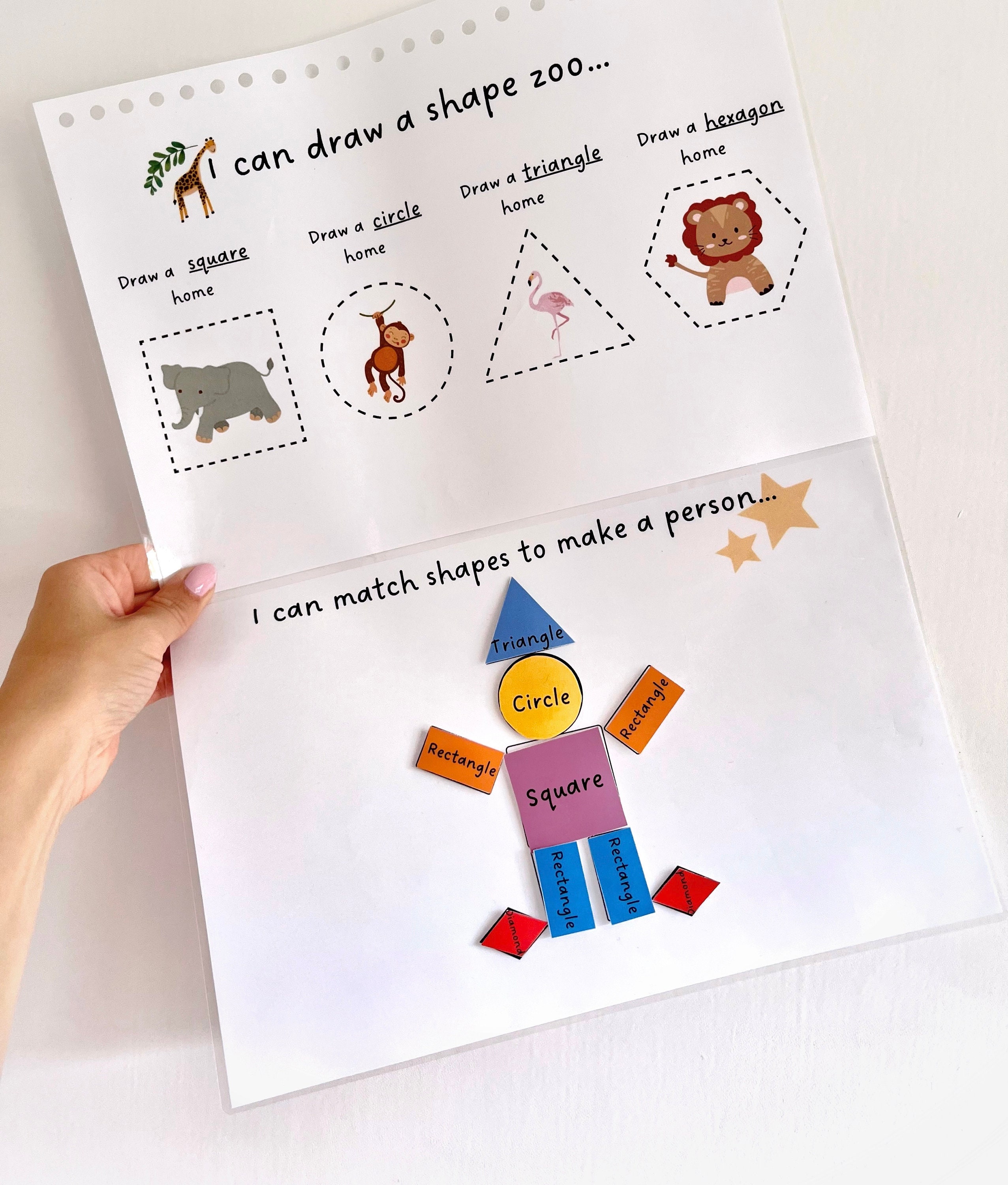 Learning Shapes Activity Bundle - Etsy