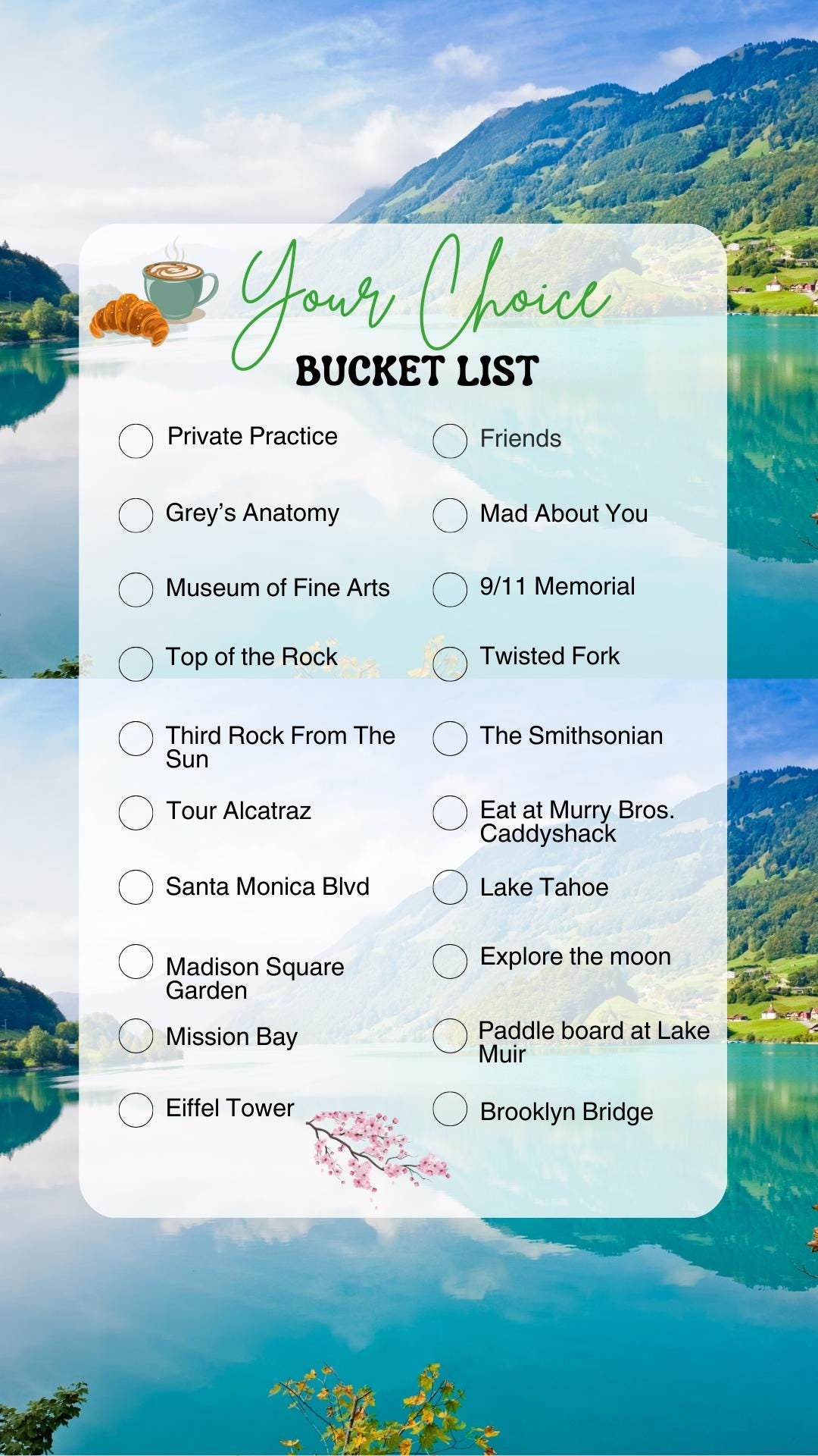 Travel Bucket List (your Choice of Where), Explore, Adventure, Must See ...