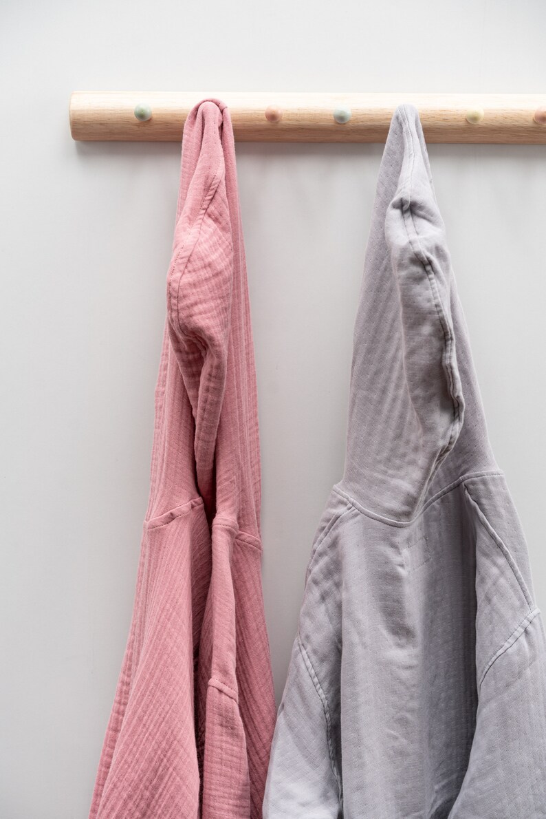 4 Layer Muslin Organic Cotton Kids' Bathrobe Natural Soft - Etsy