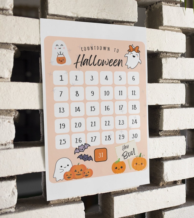 Countdown to Halloween! - Digital Download - Etsy