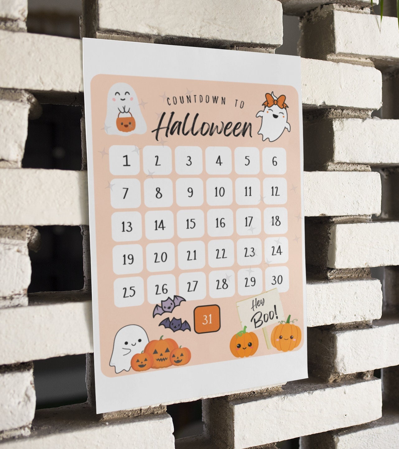 Countdown to Halloween! - Digital Download - Etsy