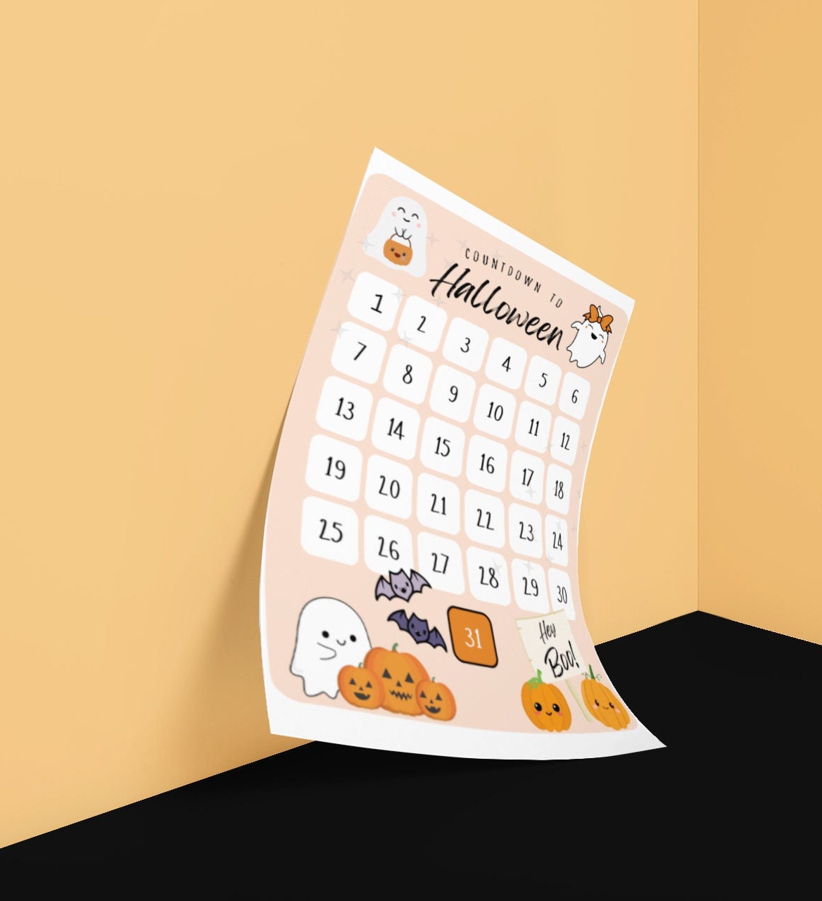 Countdown to Halloween! - Digital Download - Etsy